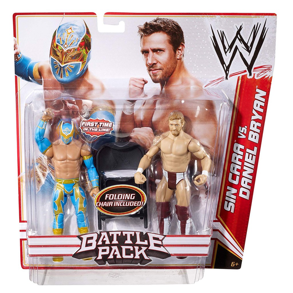 Mattel WWE Basic Figure Battle Pack Series 15 Sin Cara vs. Daniel Bryan ...