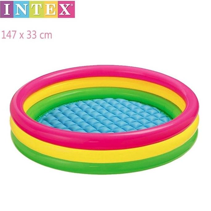 Intex Sunset Glow Pool 57422 Large Rainbow Children's Pool 147x33 cm ...
