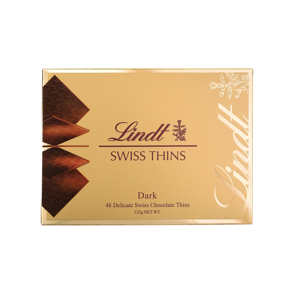 Lindt Swiss Thins Dark Chocolate (125g) | Shopee Singapore