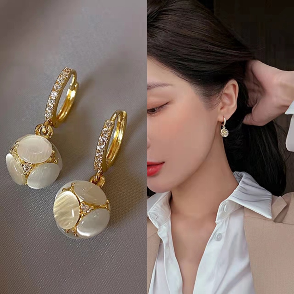 32 Styles New Design Cute Earring Fashion Opal Stud Earrings for Women ...