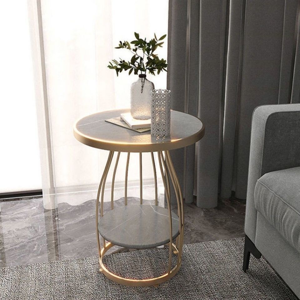 Bedside Cabinet Living Room Sofa Side Simple Nordic Modern Round Light ...