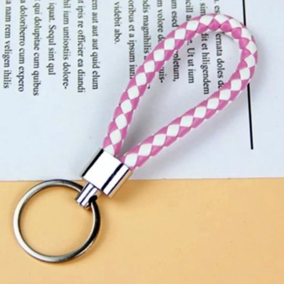 [SG READY STOCK] Braided Rope Keychain Metal Key Ring Key Holder Key ...