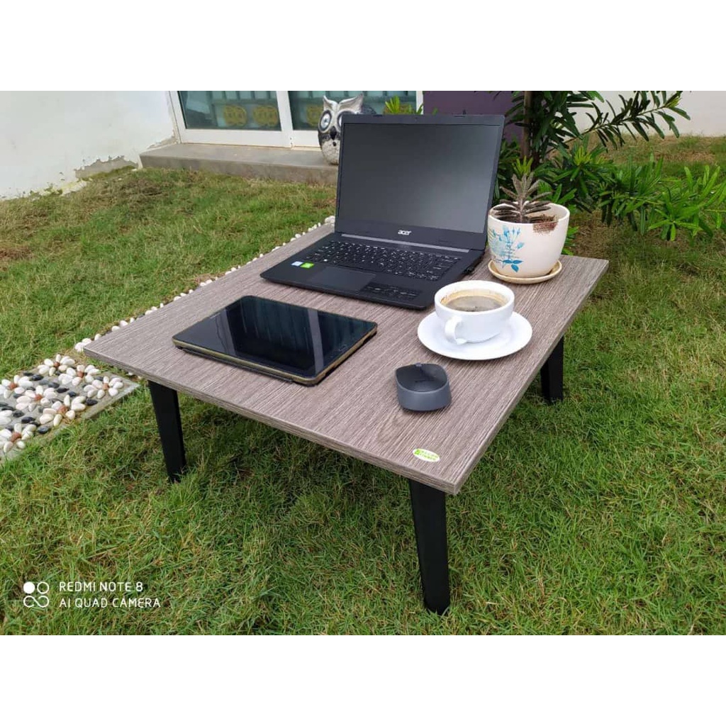 60cm x 60cm Foldable Square coffee table study table side table ...