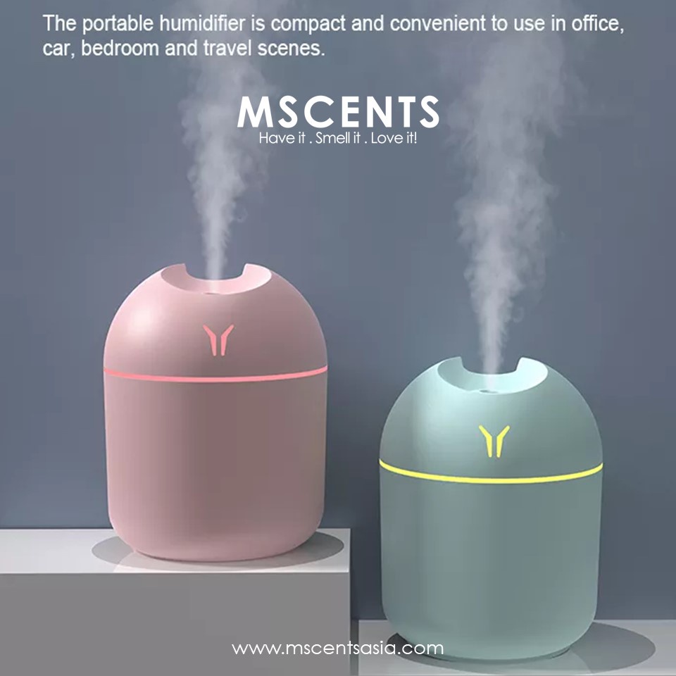 Car or Room Fragrance Ultrasonic Humidifier with Ambient Light 250ml ...