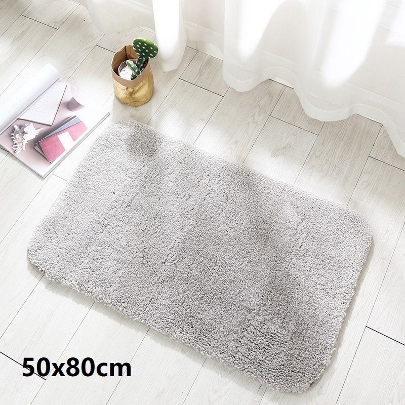 Floor Mat Bathroom Mat Bath Absorbent Soft Shaggy Extra Thick Plush ...