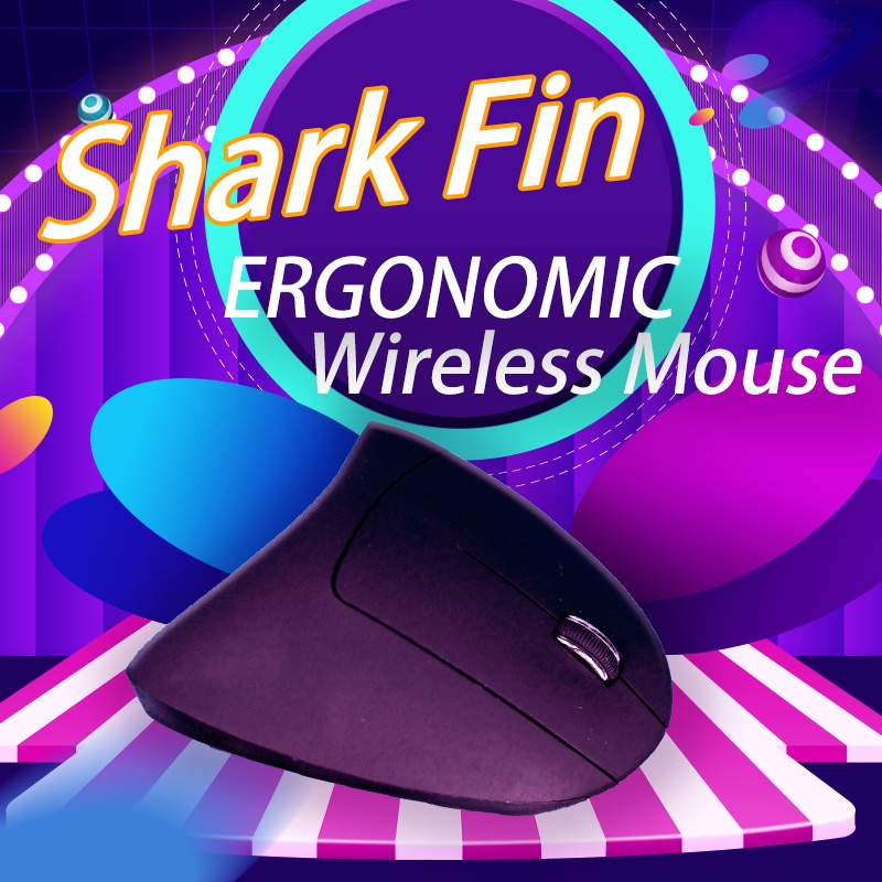 [TheHyggeShop] USB Wireless Shark Fin Ergonomic Mouse | Shopee Singapore