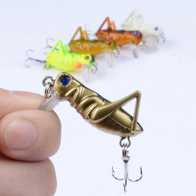 4cm/3g Grasshopper Bionic Bait Insect Sea Fishing Lure Floating ...