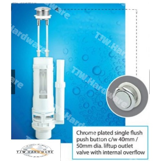 TECHPLAS S200A-LP SINGLE FLUSH PUSH BUTTON (40mm or 50mm) | Shopee ...