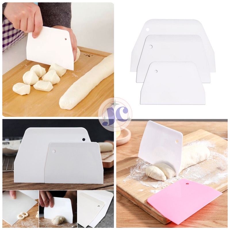 Plastic Raspa All White Raspa Icing Scraper Big Raspa | Shopee Singapore
