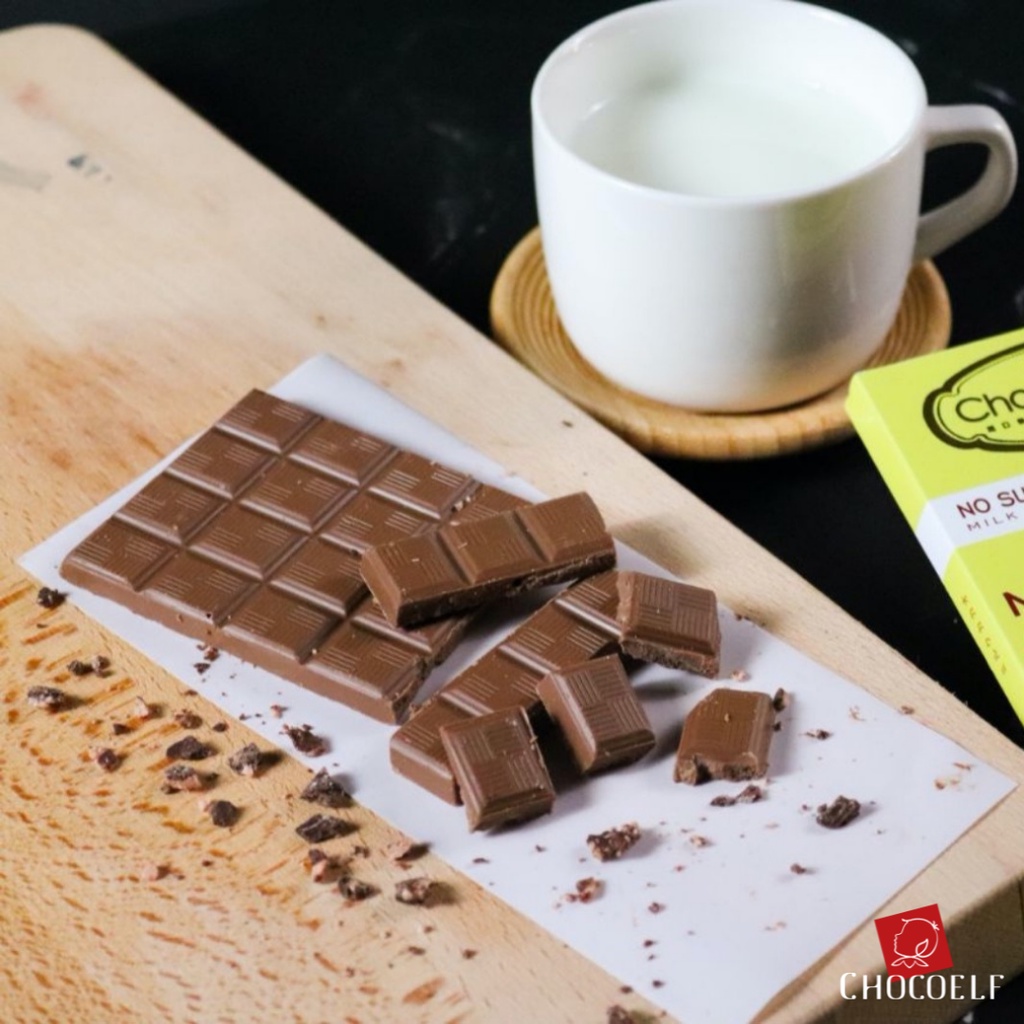 CHOCOELF Chocolate Bar Beverage Flavours 65g (No Sugar Added) | Shopee ...