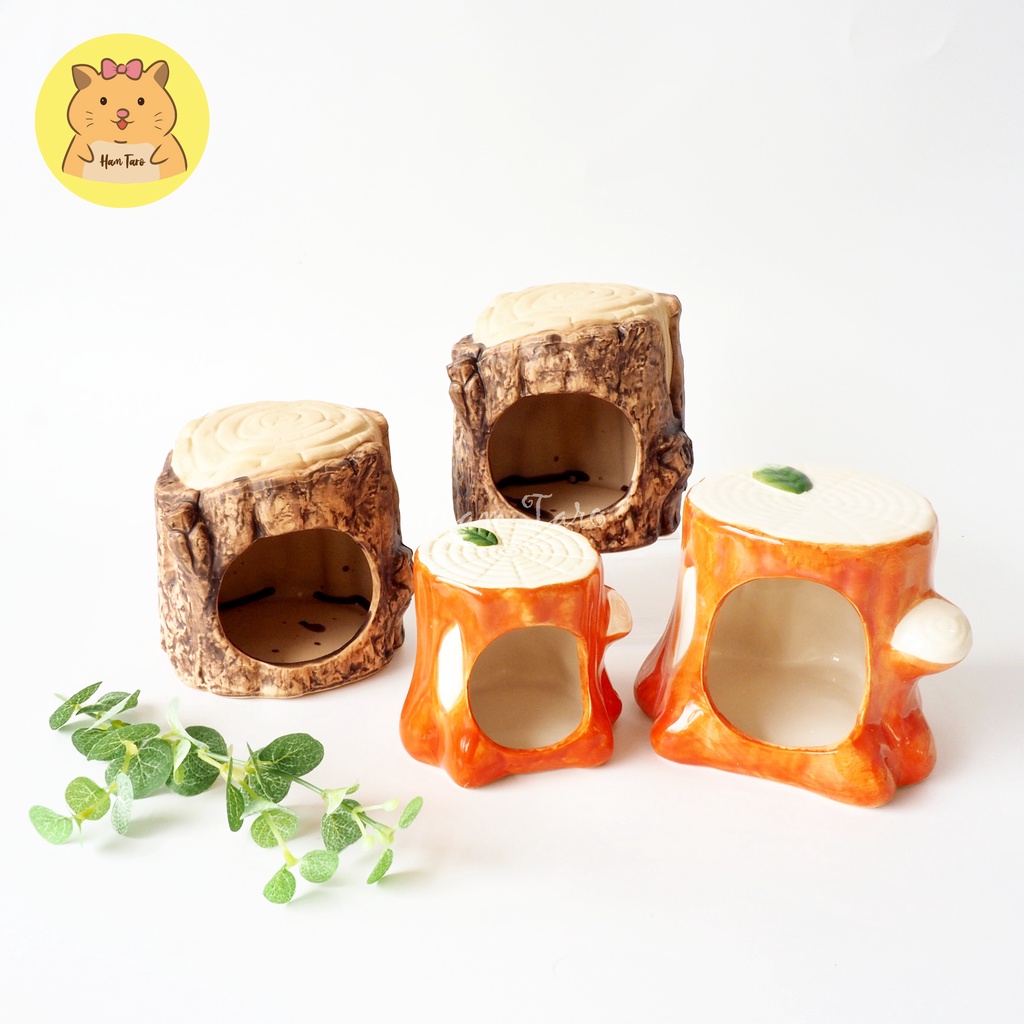 Ceramic Tree House Hideout Hamster Small Animal Cooling Ceramic Cute ...