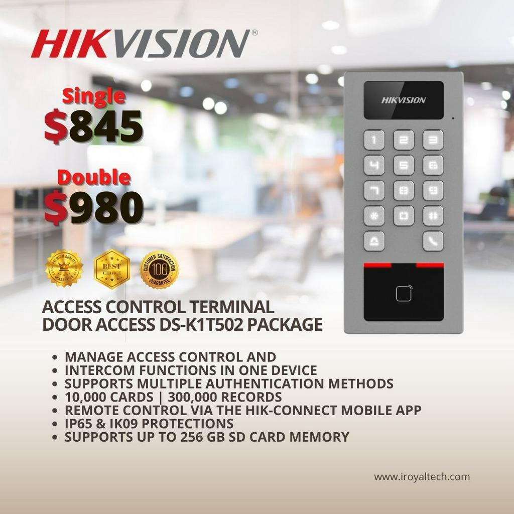 Hikvision Single Door Access Control Terminal | M1 card | DESfire card ...