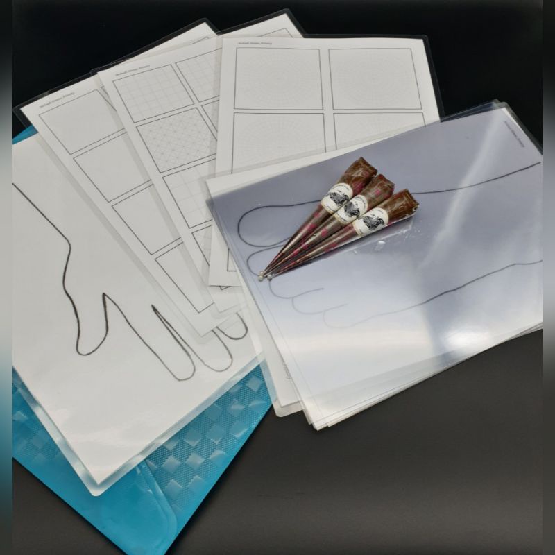 MHA Henna Practice Template Kit | Shopee Singapore