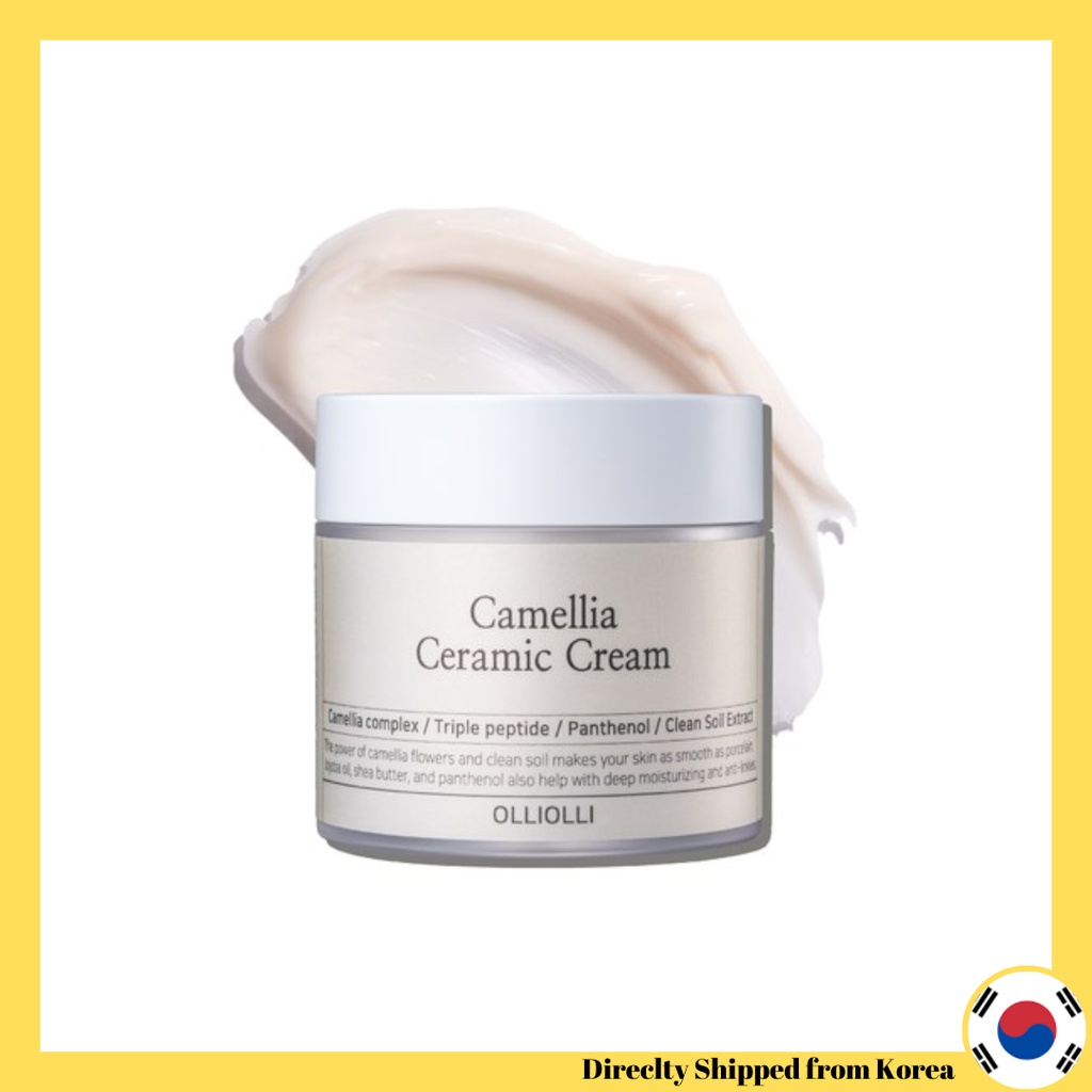 [OLLIOLLI] Camellia Ceramic Cream 100g Face & Body Lotion Wrinkle ...