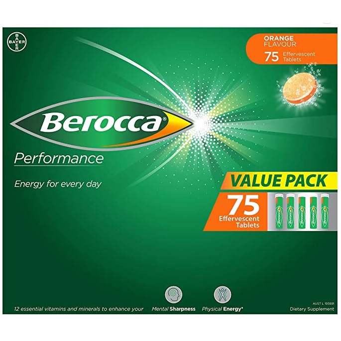 🇦🇺 Berocca 👍 Performance Orange/Berry (75 tablets) | Shopee Singapore