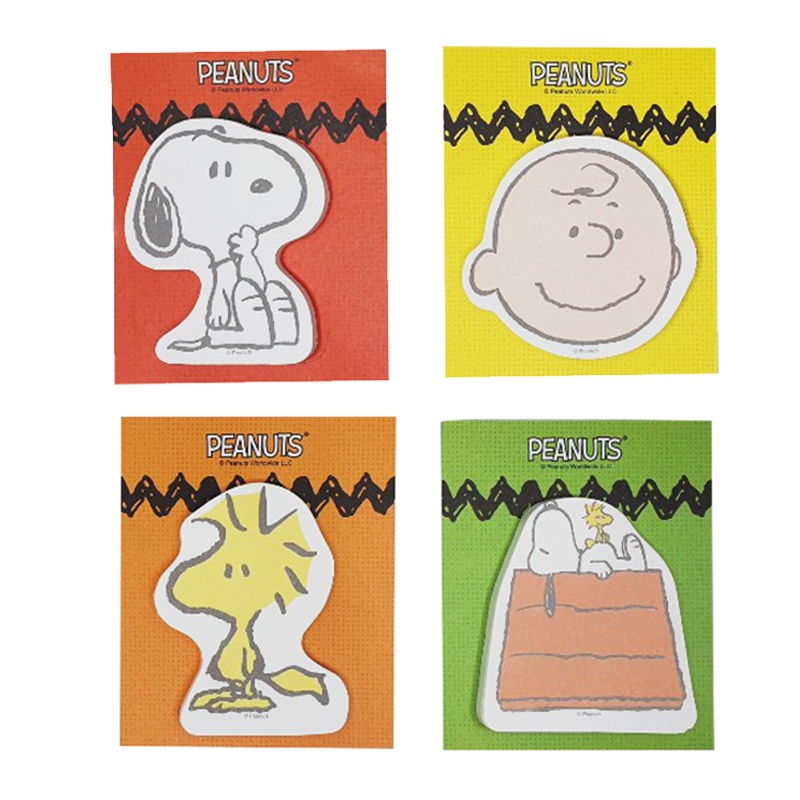 Peanuts Snoopy&Friends 30sheets Sticky Notes Memo Pad Bookmark Index ...