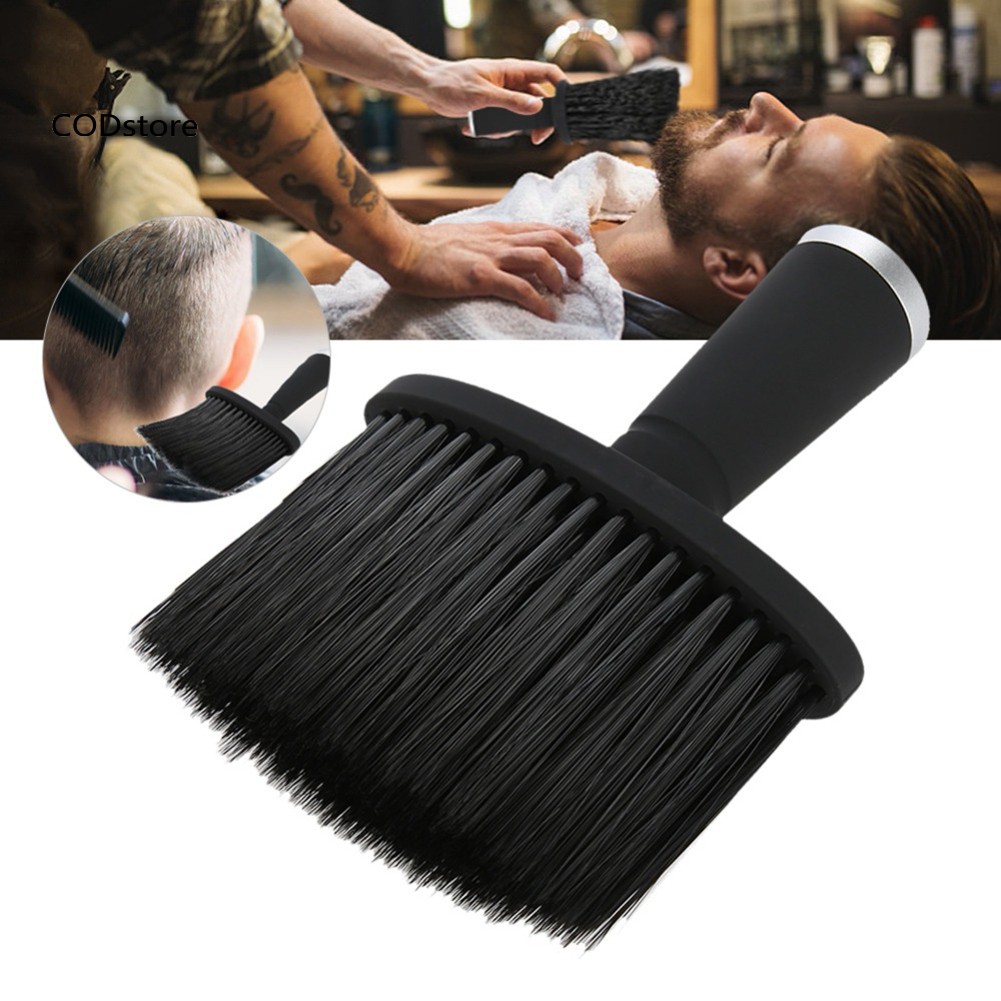 CST_Pro Barbers Salon Hairdressing Brush Hair Broom Cleaning Comb Neck Face Duster | Shopee ...