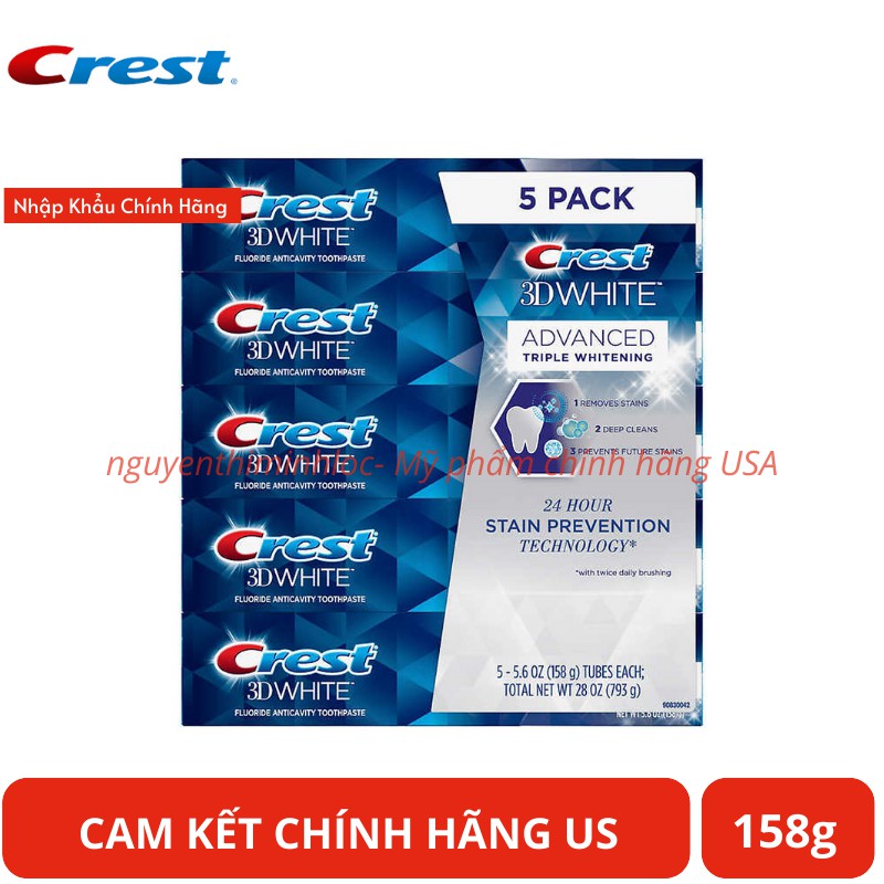 [Date 12 / 23] 1 Tube Crest 3d white advanced triple whitening ...