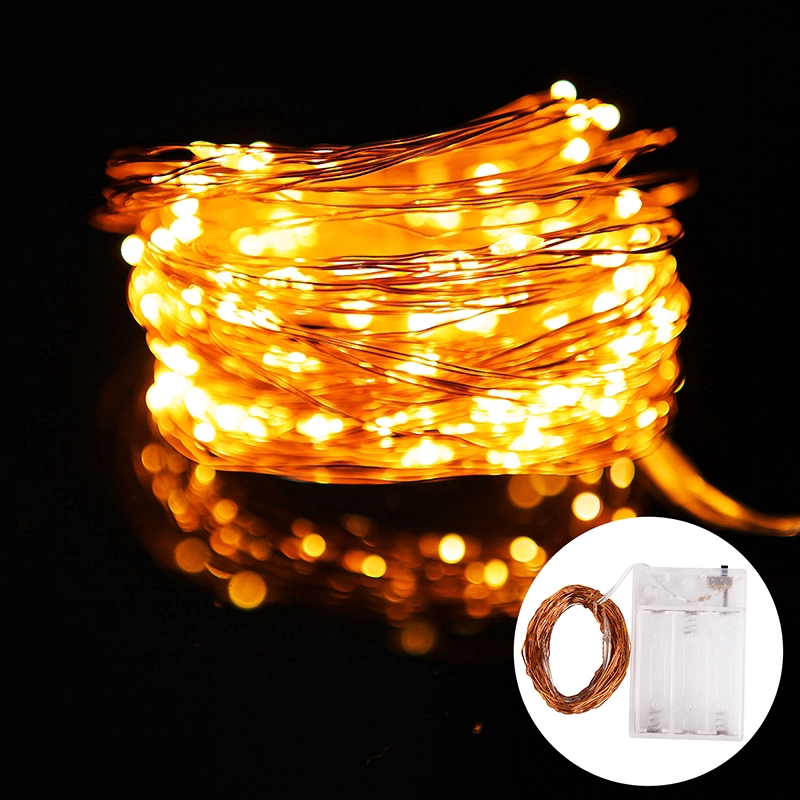 2M 3M 5M 10M Copper Wire LED String Lights/ Battery Operated Starry ...