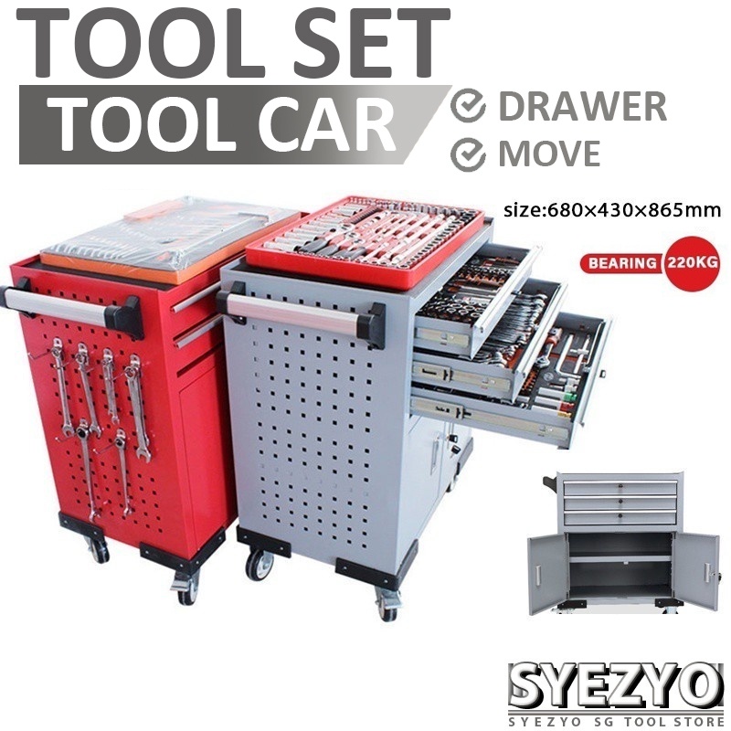 Syezyo Tool Box Cart Drawer Type ToolBox Workshop Tool Cabinet Repair ...