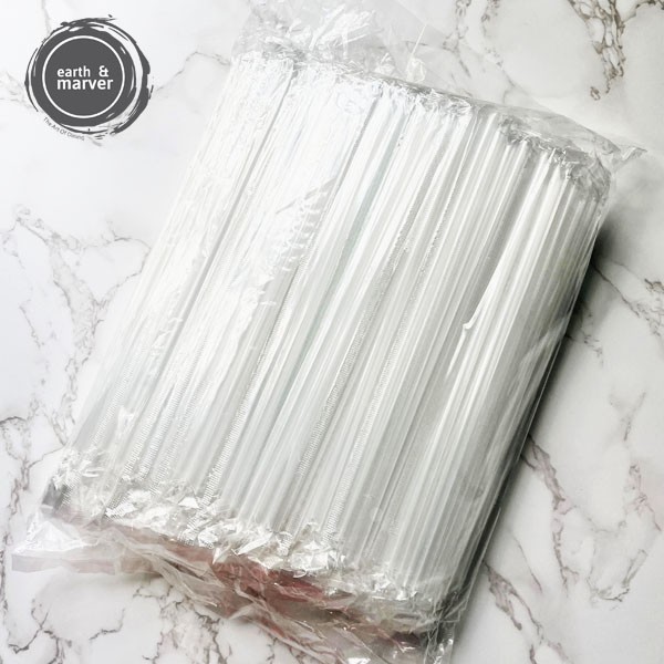 (Local Stock) 21cm / 25cm Individual Wrapped Straw / Drinking straw ...