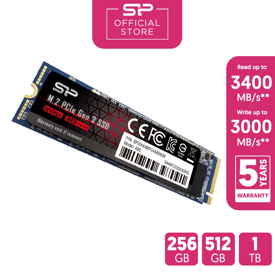 [Shop Malaysia] silicon power nvme pcie gen3x4 m.2 2280 ssd (256gb ...