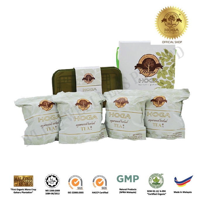 Hoga Agarwood Herbal Tea [HALAL] (240sachets) 贺嘉沉香茶 (240 茶包) | Shopee ...