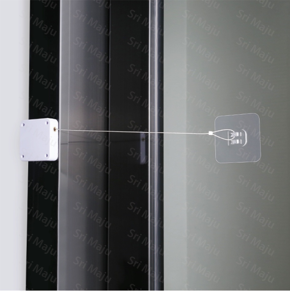 MAJU DS-WB Automatic Door Closer Soft Close Adjustable Wire Rope Punch ...