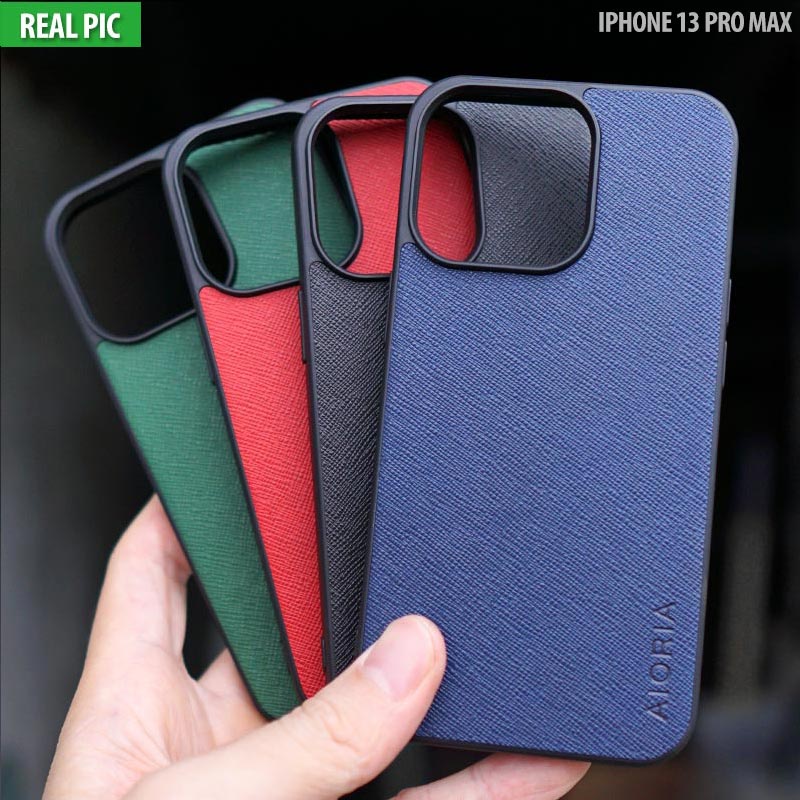 Aioria Canvas Texture Casing iPhone 11 12 13 14 15 16 Plus Pro Max Mini ...