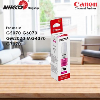 Canon GI-70 GI 70 GI70 PGBlack Cyan Magenta Yellow Refill Ink Bottles ...