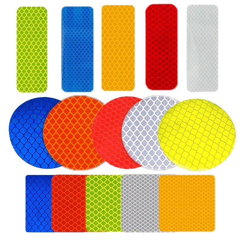 10pcs Multi-purpose diamond-grade reflective stickers night warning ...