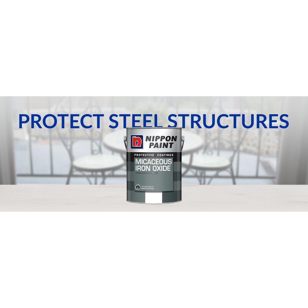 (NO RETURN/ NO EXCHANGE )Nippon Paint Micaceous Iron Oxide (MIO) 5 ...