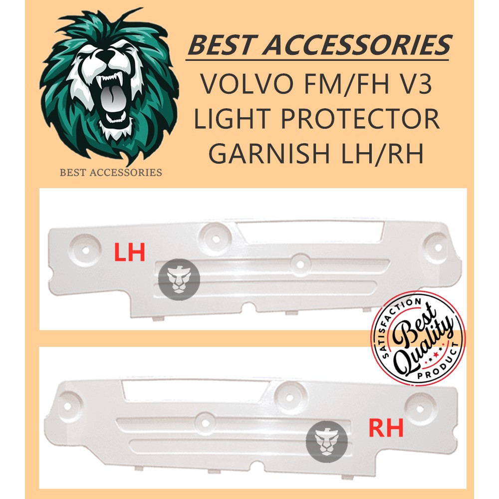VOLVO FM/FH V3 LIGHT PROTECTOR GARNISH HIGH QUALITIES | Shopee Singapore