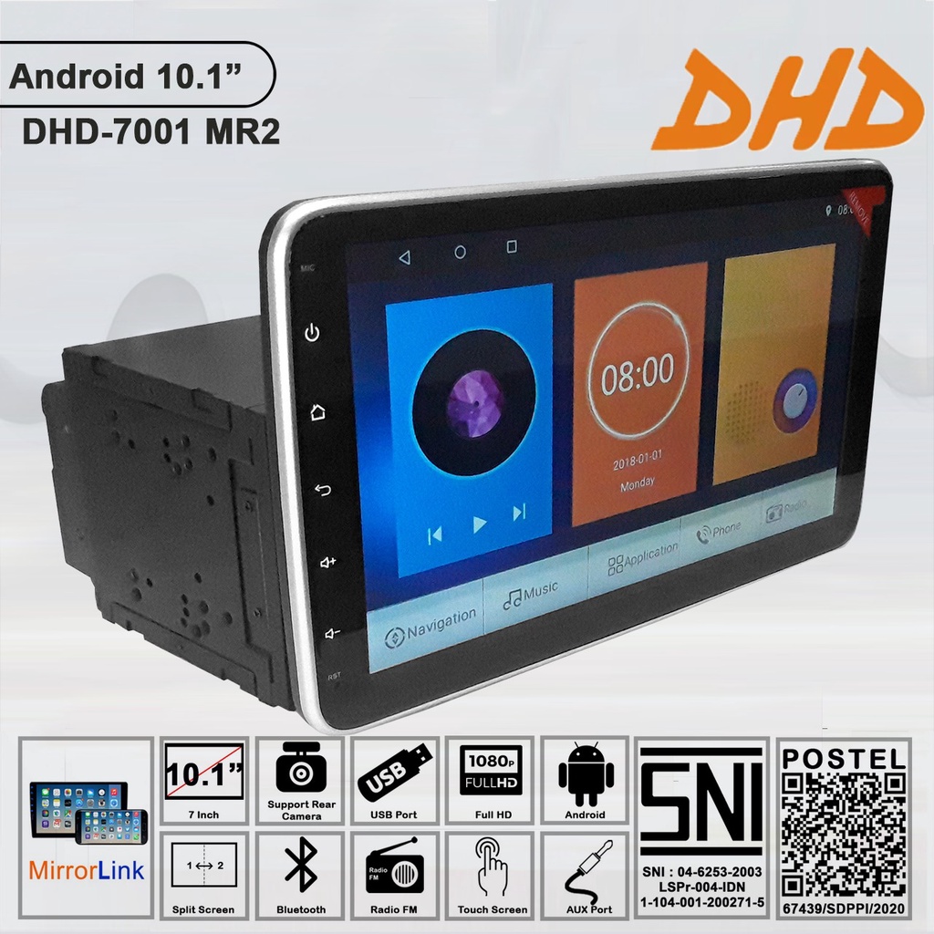 Android Head Unit 10 Inch Manual Rotary 180 Flexible Movement Wifi ...