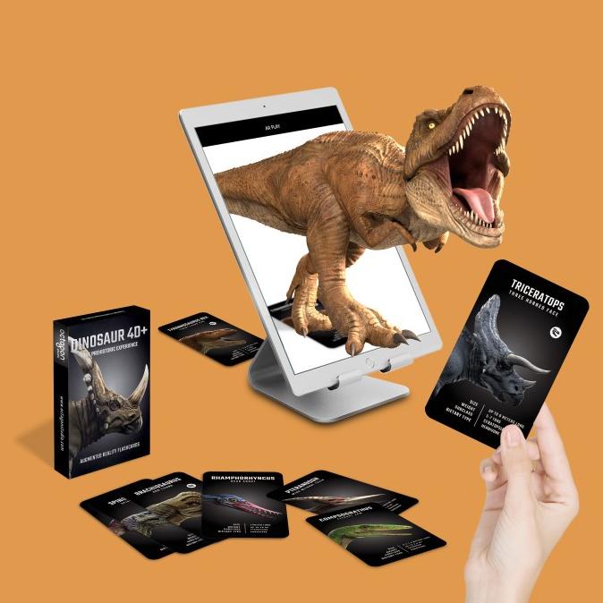 Children's Educational Toys - 4D Dinosaur Cards + Octagon Studio AR ...
