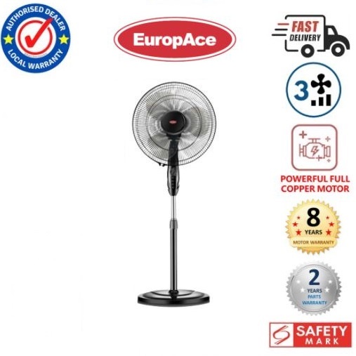EuropAce 16" Stand Fan with Timer (ESF 2160W) | Shopee Singapore