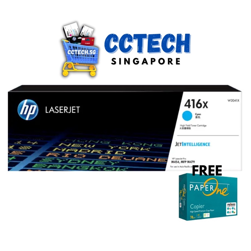 ORIGINAL HP 416 416X High Yield (B/C/Y/M) Toner Cartridge [W2040X ...