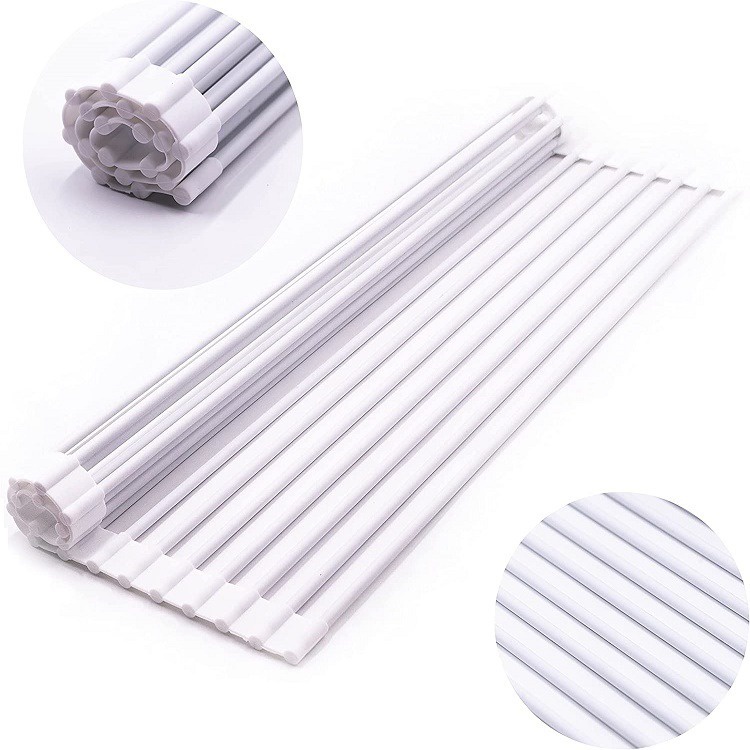 Modern Silicone Fold Dish Drying Rack Roll Up Dish Drying Rack | Shopee ...