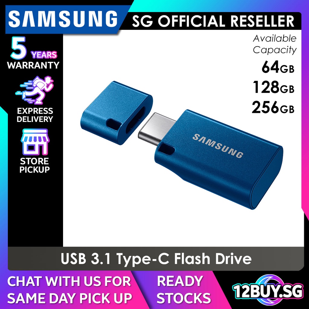 Samsung USB Type-C USB 3.1 Read Speed 400MB/s Thumb Drive Flash Drive ...