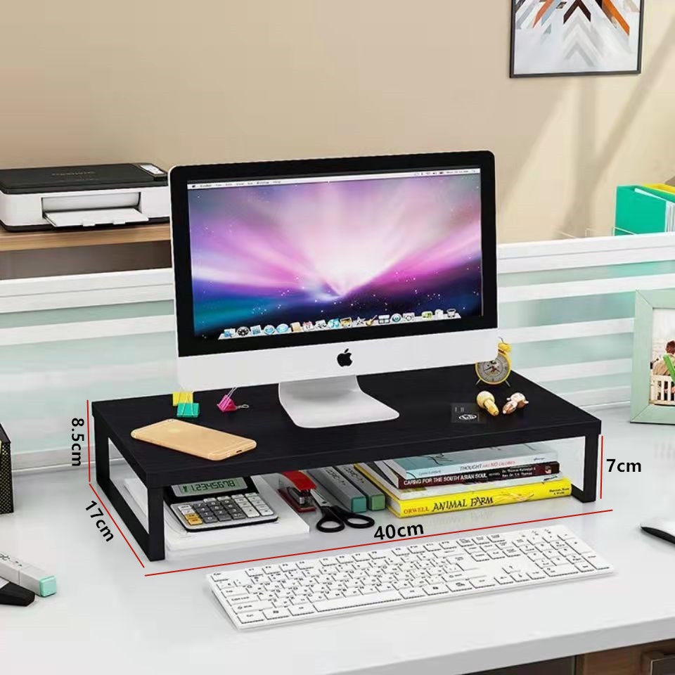 YOUNAL Computer Heighten Rack Desktop Computer Stand Desktop Bookshelf ...