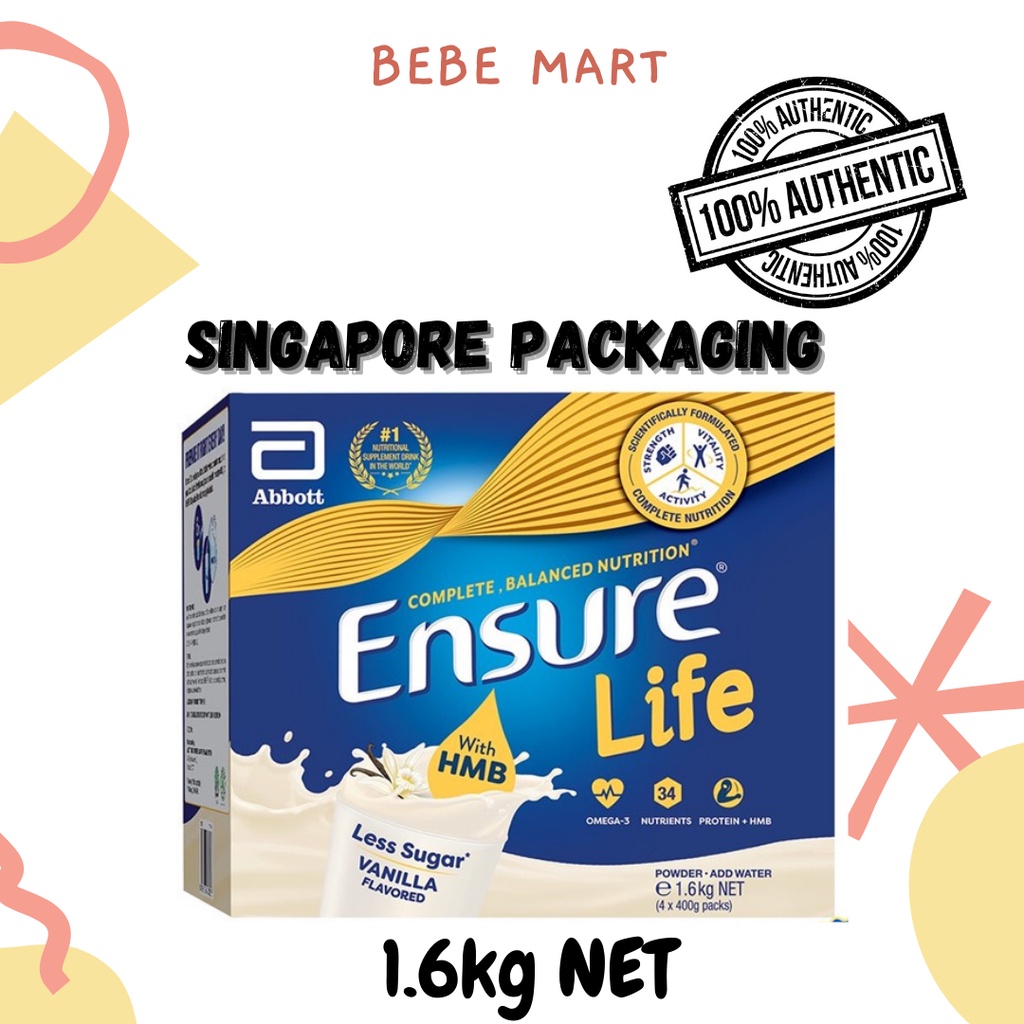 Ensure Life with HMB Adult Nutrition Value Pack - Vanilla 1.6Kg ...