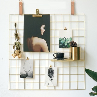 [SG Seller] – Rose Gold Metal grid for photo wall decoration | Shopee ...