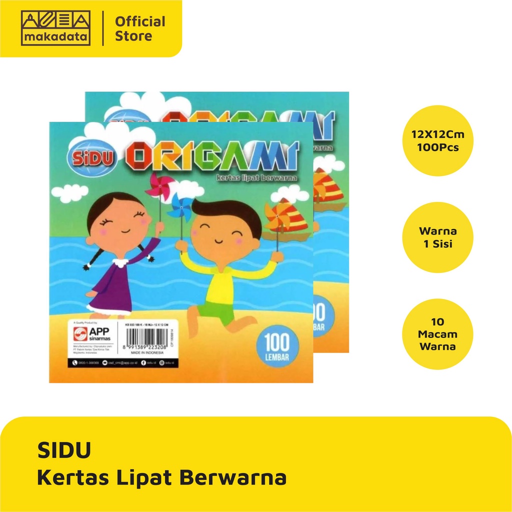 Origami/sidu Folding Paper Color 12CM (100Pcs Contents) | Shopee Singapore