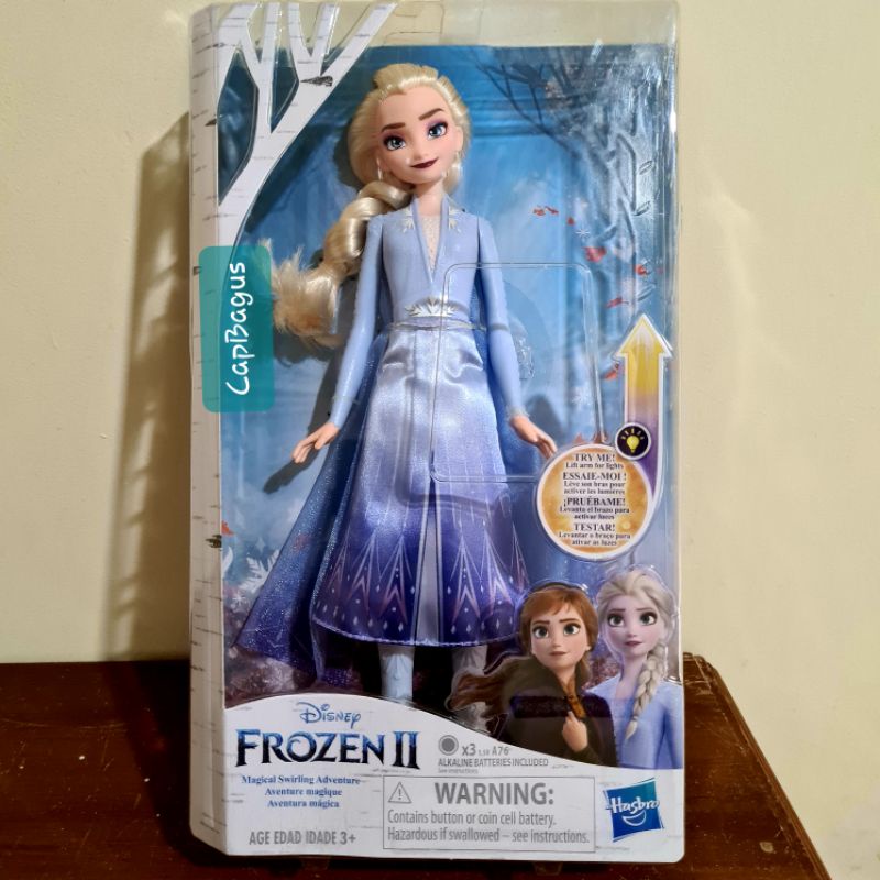 (Defect) Hasbro Frozen 2 Elsa Magical Swirling Adventure Disney Doll ...