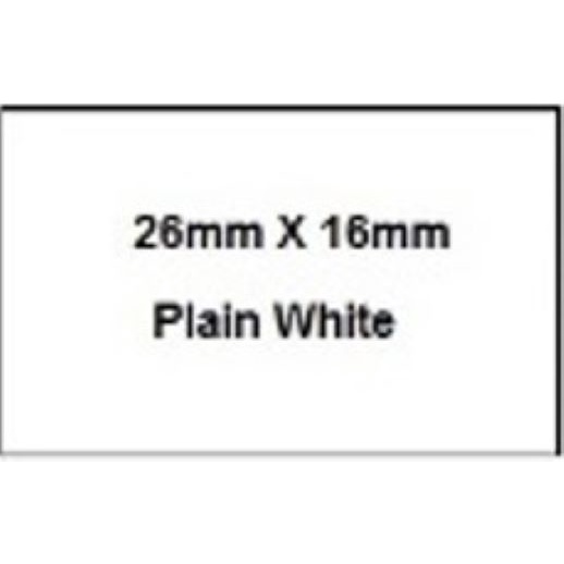 20,000pcs 26mm x 16mm Plain Labels for Two Lines Labellers x 20 Rolls ...