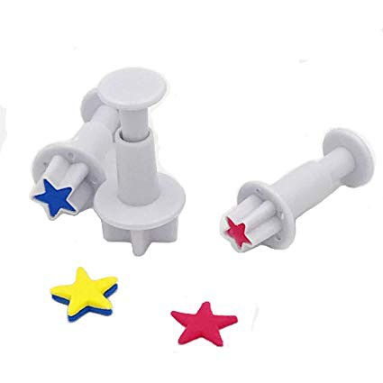 Star plunger fondant cutter set of 3 cookie cutters | Shopee Singapore