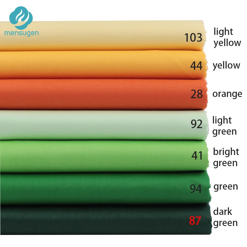 100% Cotton Fabric, Kain Cotton,Plain Color Cloth,Dress Cloth | Shopee ...