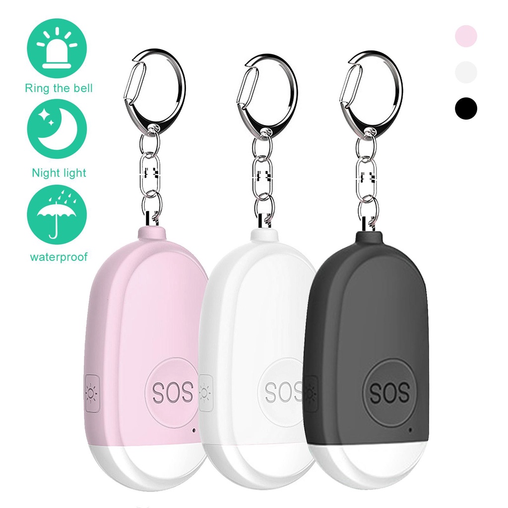 Self Defense Alarm Keychain 130dB for Kid Girl Elderly Personal Safety ...