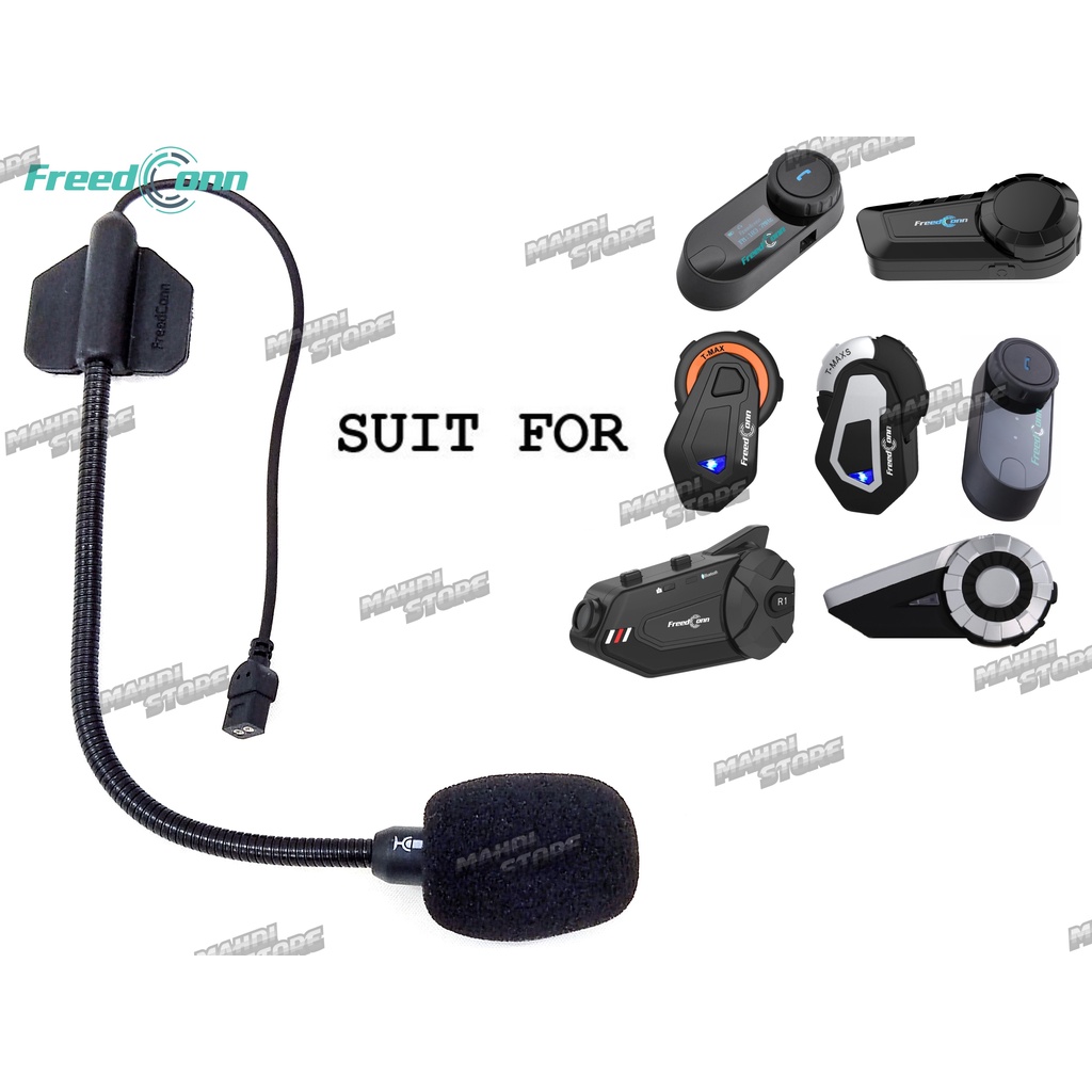 Microphone Mic Soft Hard Mic Fullface Halfface Intercom Freedconn TCOM TMAX TREX R1-PLUS KYPRO ...