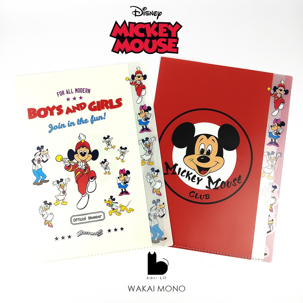5-Compartment Binder A4 Size Mickey Mouse Club Pattern (Genuine ...